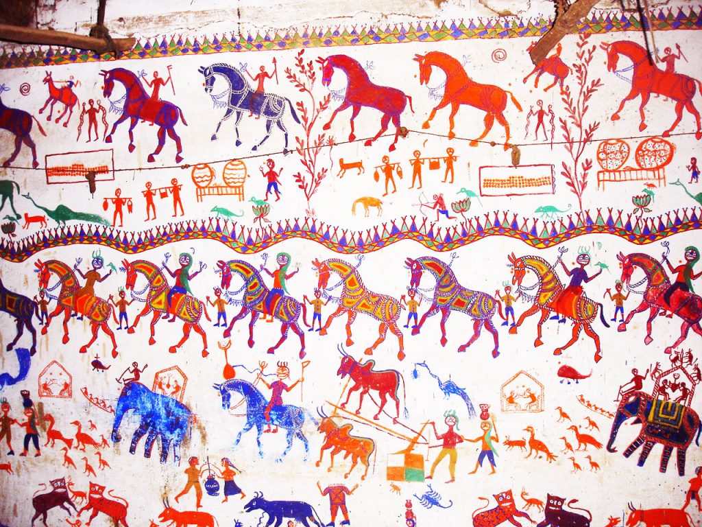 Pithora painting~Chotaudaipur - Craft Archive | Research on Indian ...